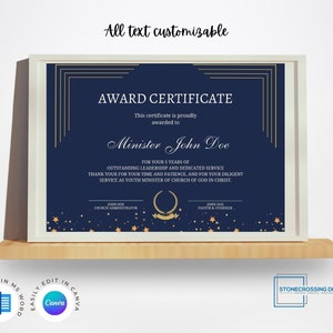 Editable Award Certificate. Recognizing Excellence and Achievement ...