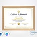 Editable Certificate of Achievement Template. Award Template. Printable ...