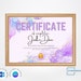Editable Certificate of Completion Template. Award Template. Printable ...