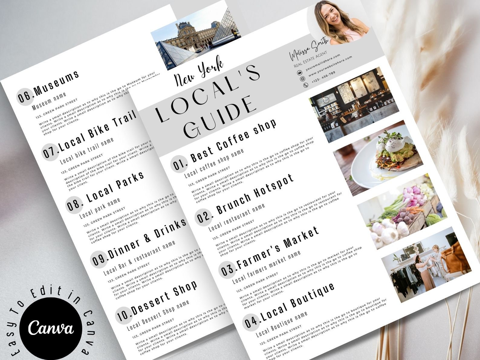 Real Estate Local Guide Template, Welcome Guide, City Guide Flyer ...