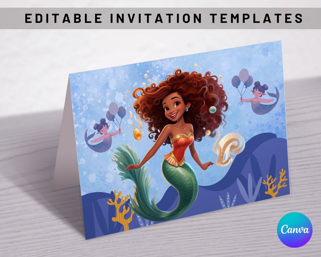 Mermaid Food Tent Template - Add a Splash of Whimsy to Your Buffet ...