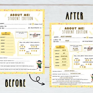 Editable Template for Meet the Student. Welcome Letter to School. First ...