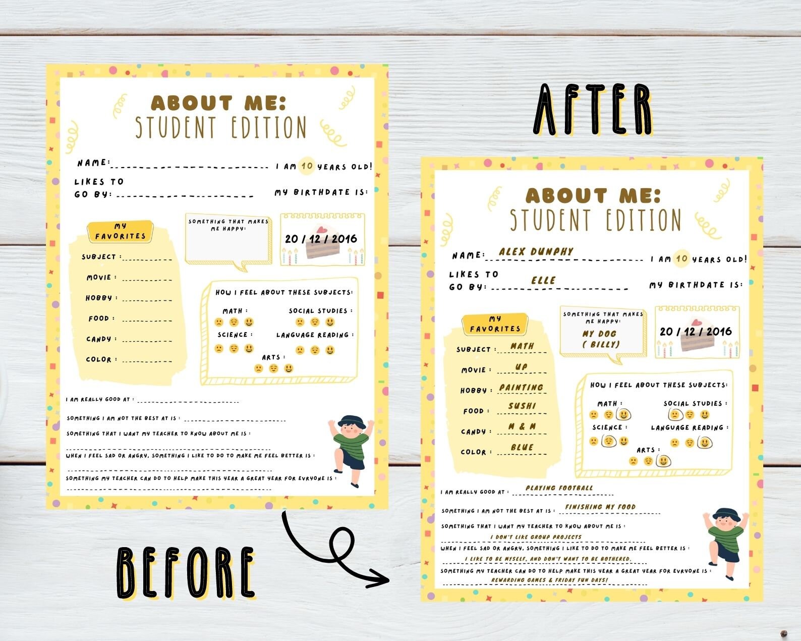 Editable Template for Meet the Student. Welcome Letter to School. First ...