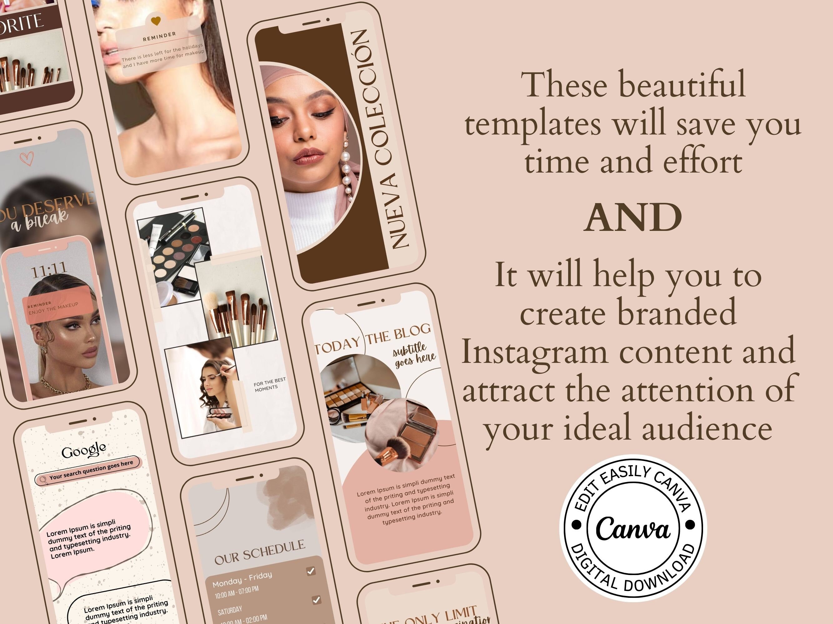 100+ Makeup Artist Instagram Templates. Skincare. Social Media ...