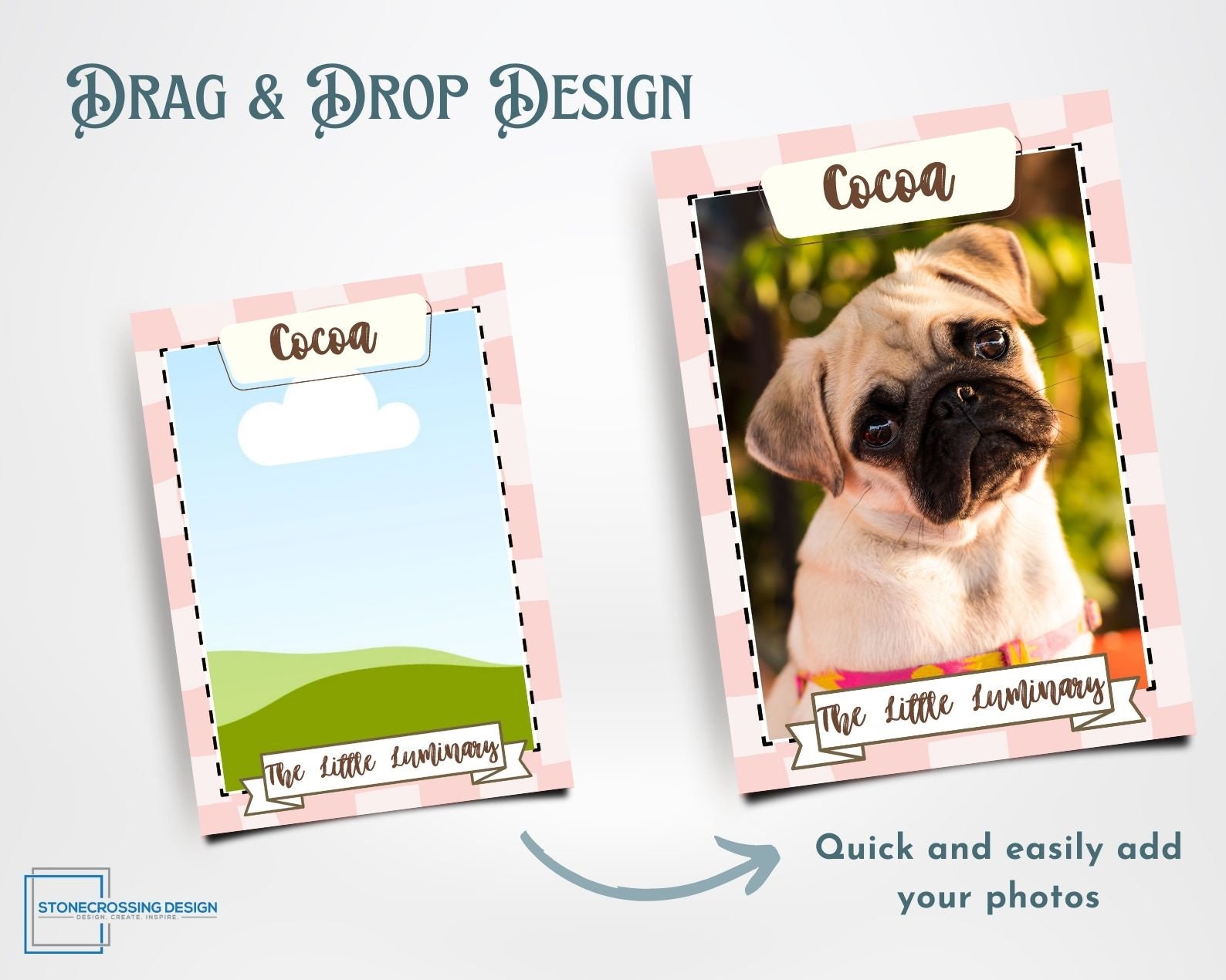 Dog Trading Card Template Trading Card Template Canva Template Editable ...