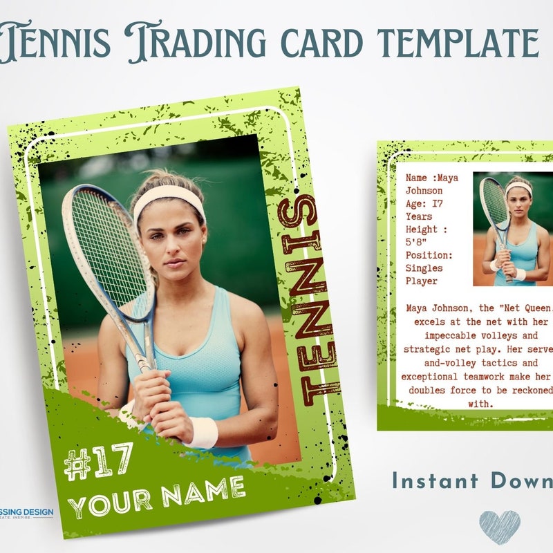 Tennis Card - Etsy