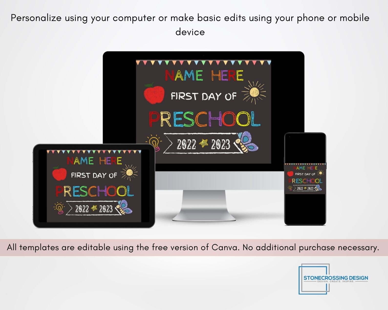 Editable Pre-school Certificate. Printable Certificate. Editable With ...