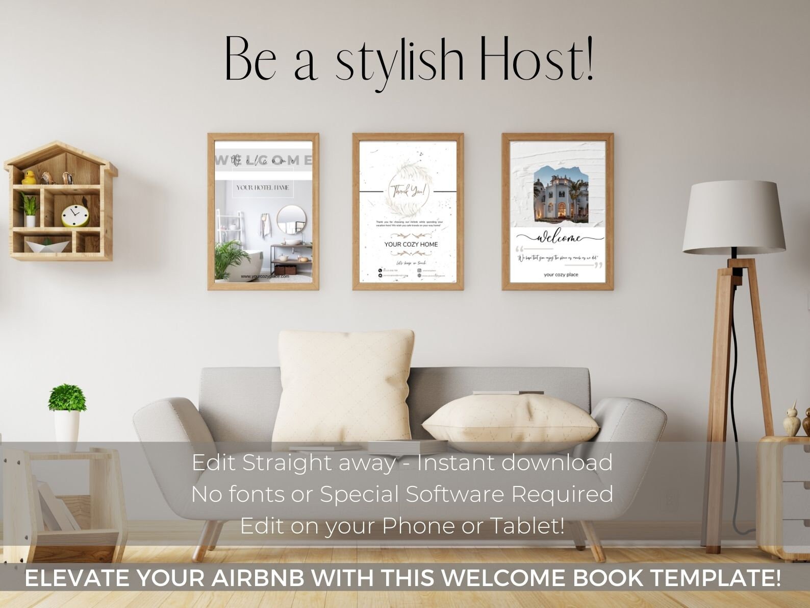 Editable Airbnb Welcome Book Canva Template, Printable Air BNB Welcome ...