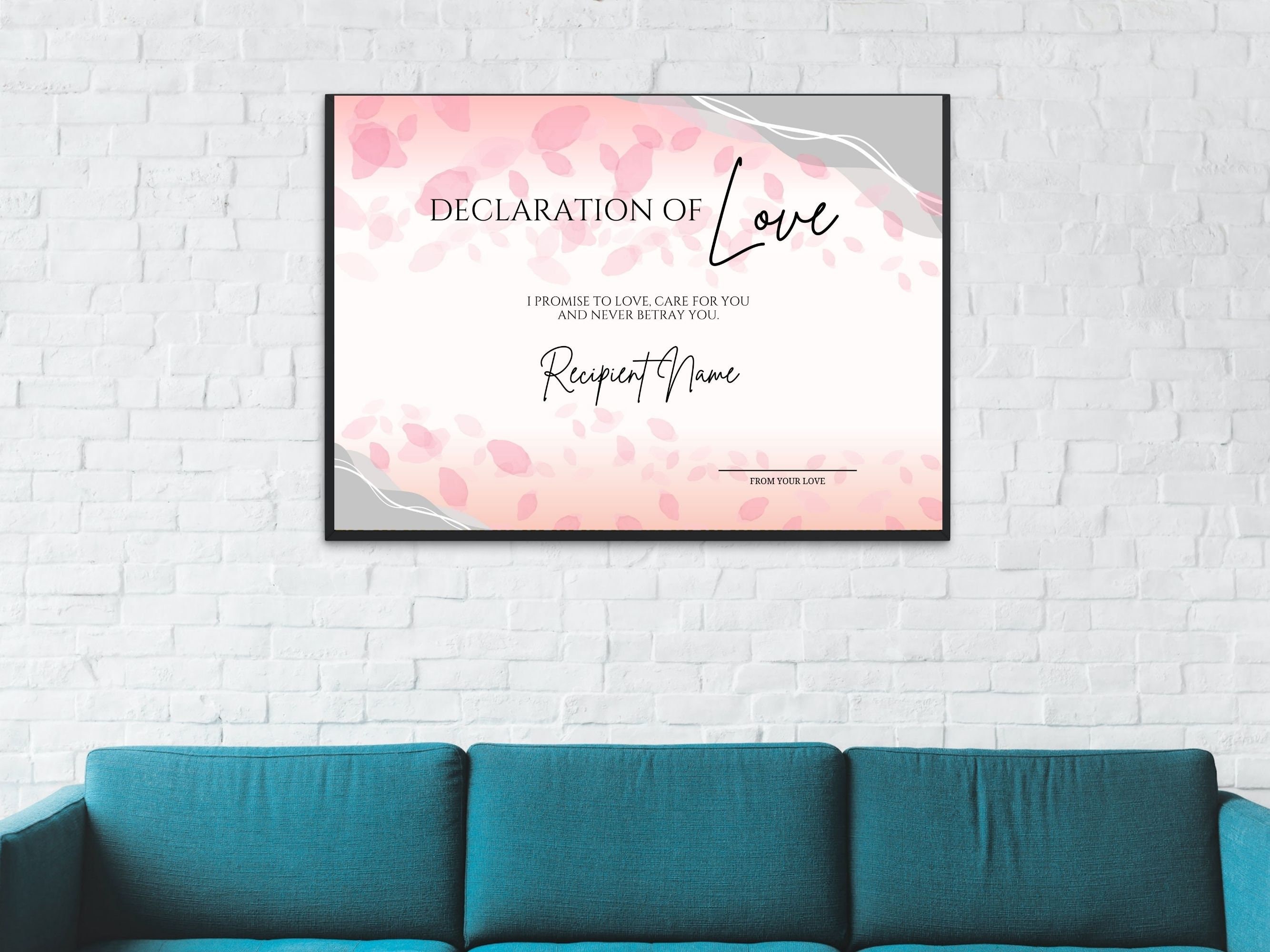 Editable Certificate of Declaration Template. Award Template. - Etsy UK