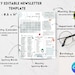 January 2025 Newsletter Template | Editable Monthly Newsletter ...