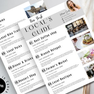Real Estate Local Guide Template, Welcome Guide, City Guide Flyer ...