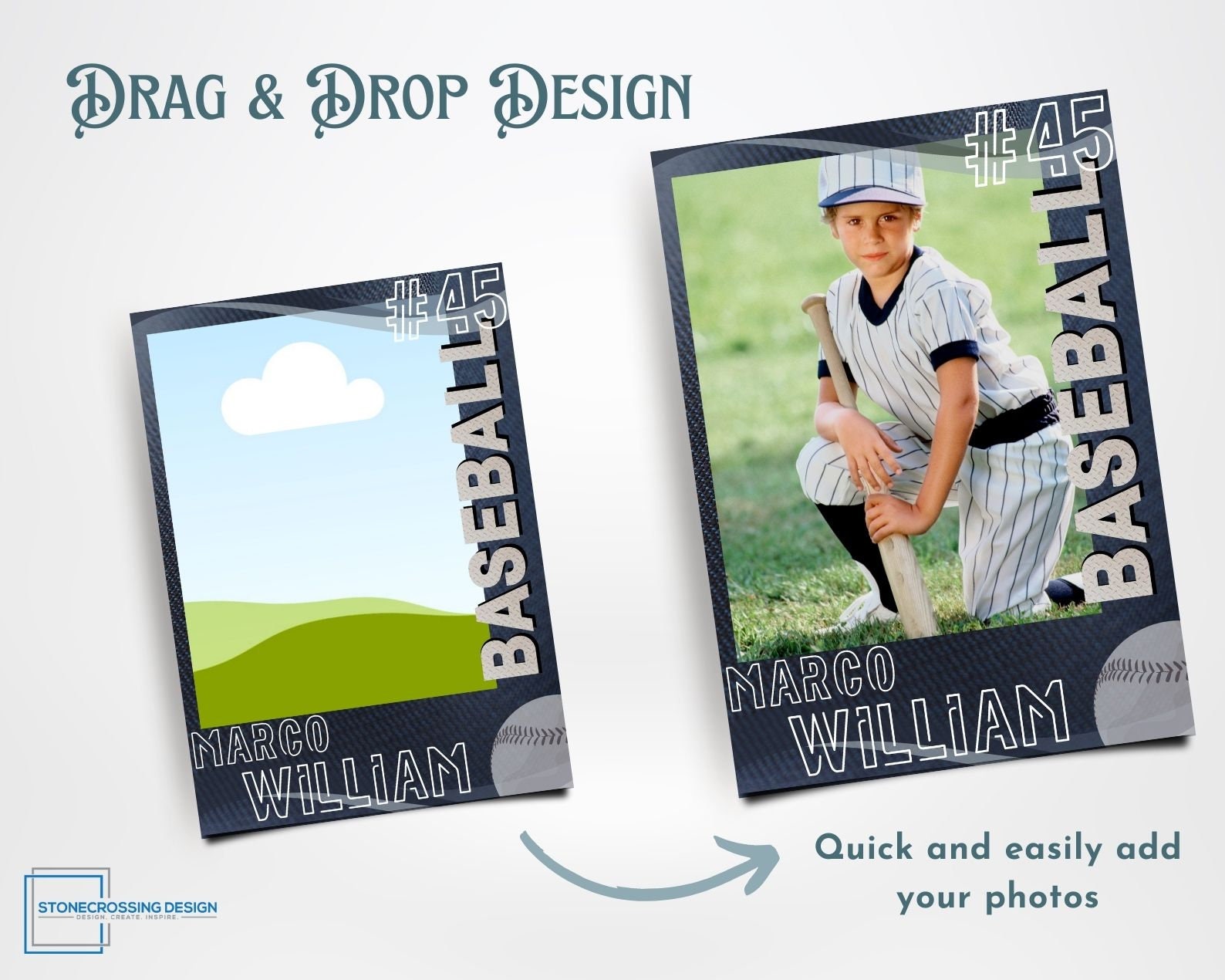 Baseball Trading Card Template | Trading Card Template | Canva Template ...