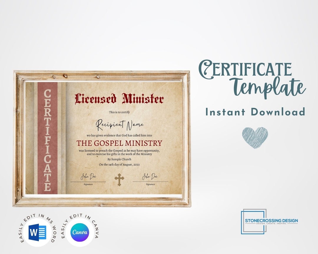Editable Official Licensed Certificate. Validate Professional Expertise ...