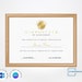 Editable Certificate of Achievement Template. Award Template. Printable ...