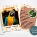 Bird Pet Trading Card Template | Trading Card Template | Canva Template ...