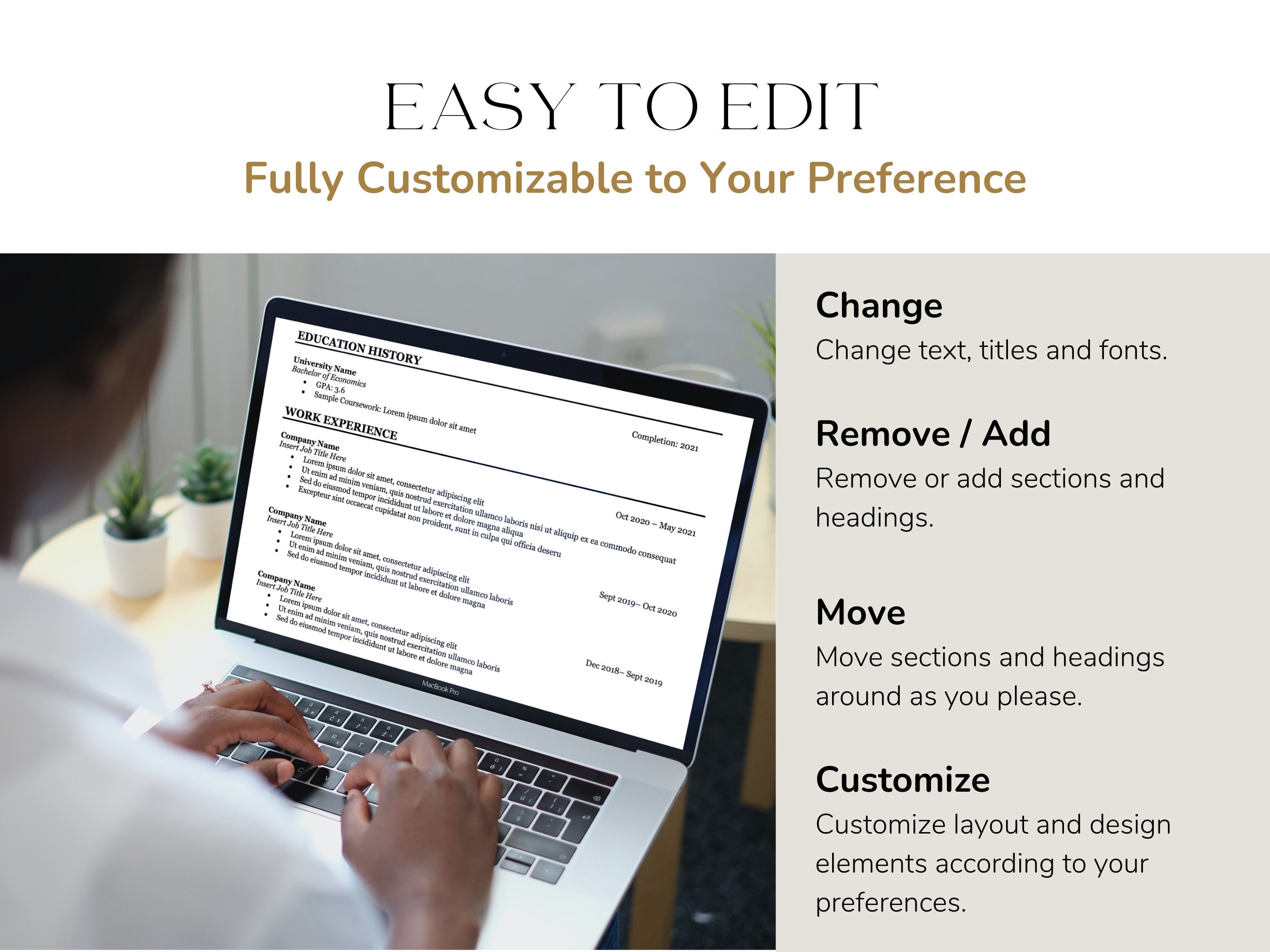 ATS Friendly Cover Letter Template for Mac and Google Docs 2023 ...