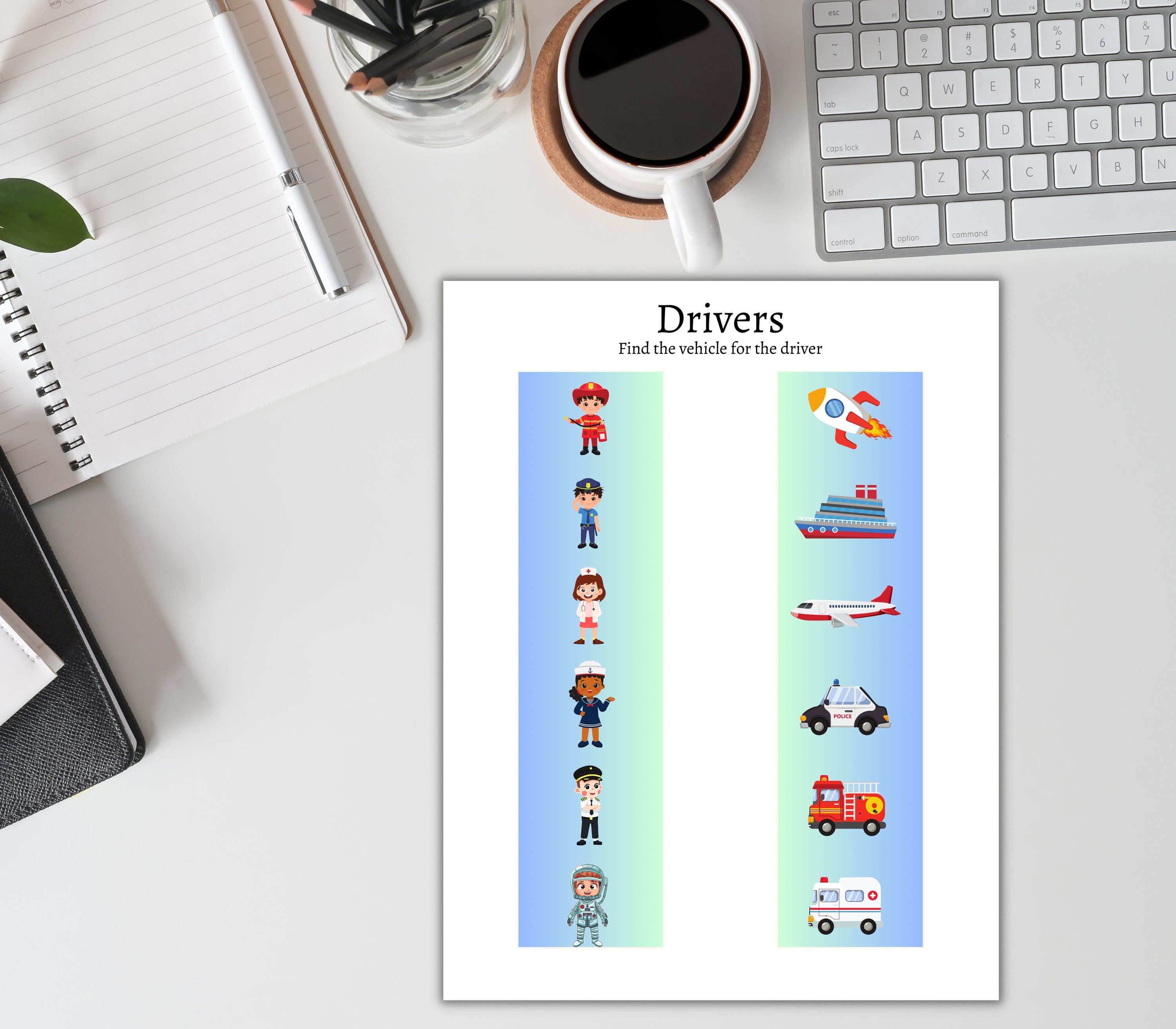 Printable Vehicle Bundle, Kids Activity, Learning About Vehicles ...