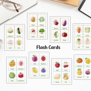 Printable Fruits & Vegetables Bundle, Kids Activity, Learning ...