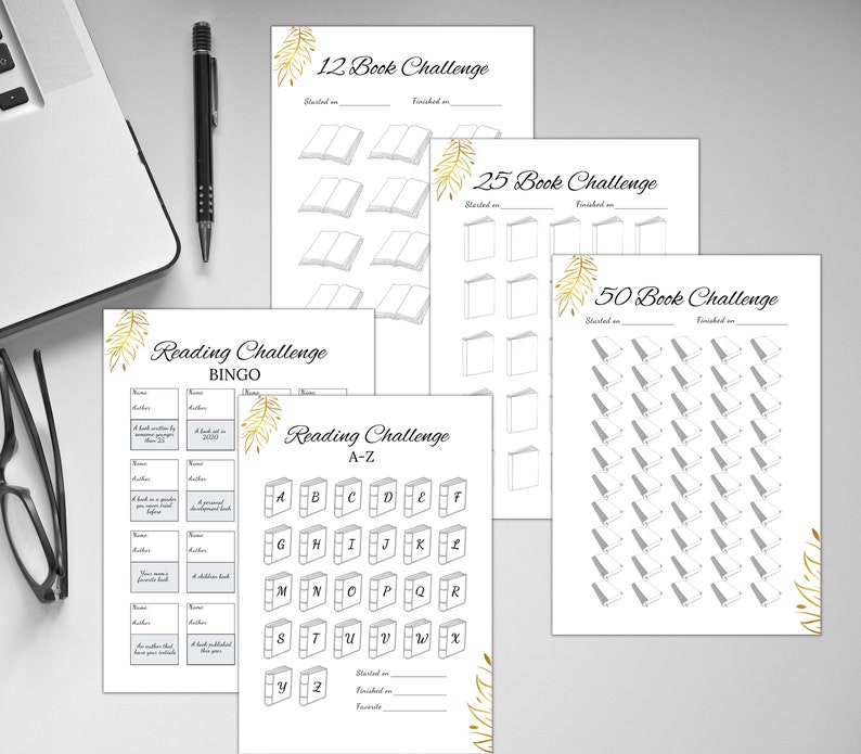 Printable Reading Planner, Book Planner Tracker, Printable Reading ...