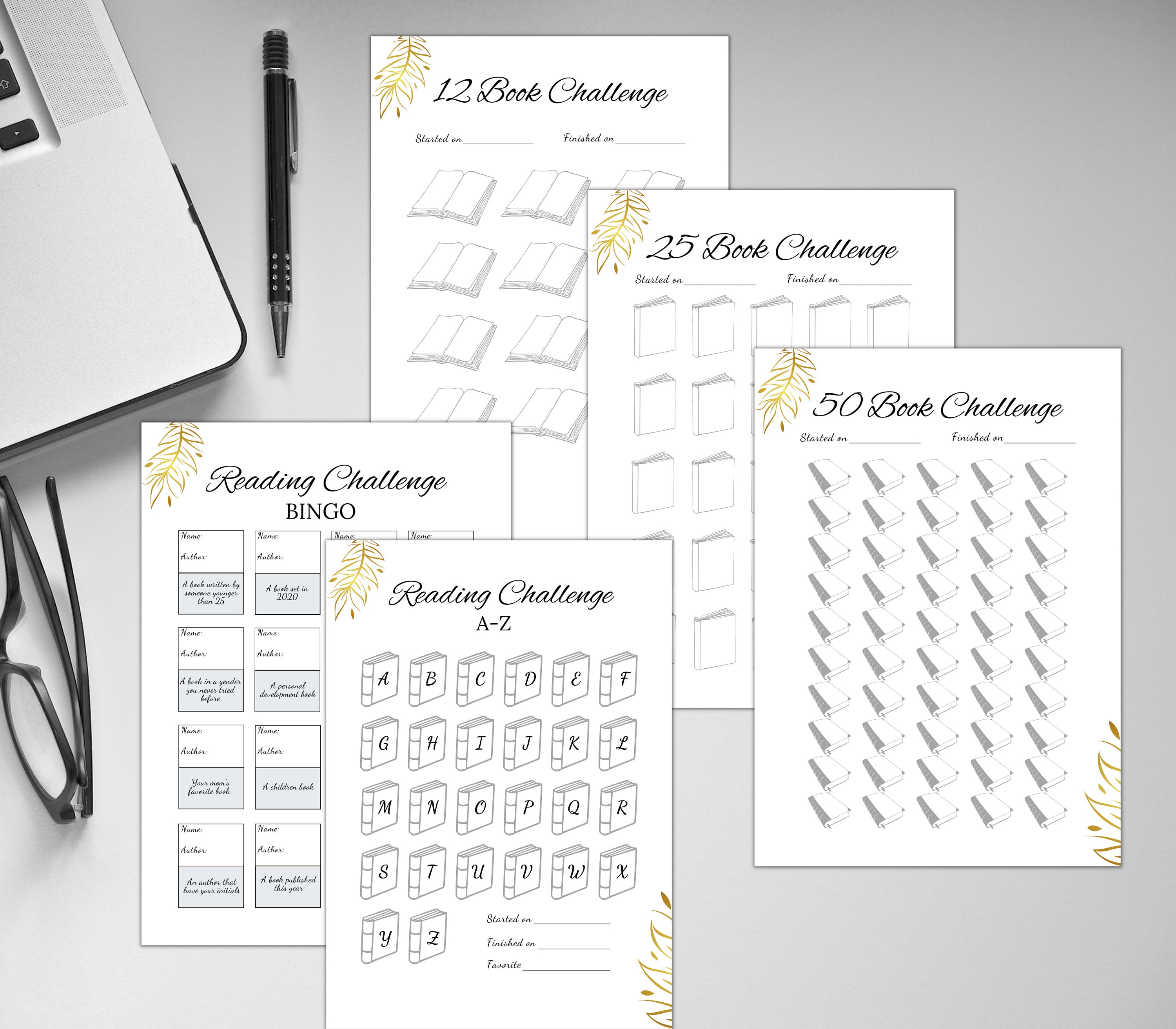 Printable Reading Planner, Book Planner Tracker, Printable Reading ...