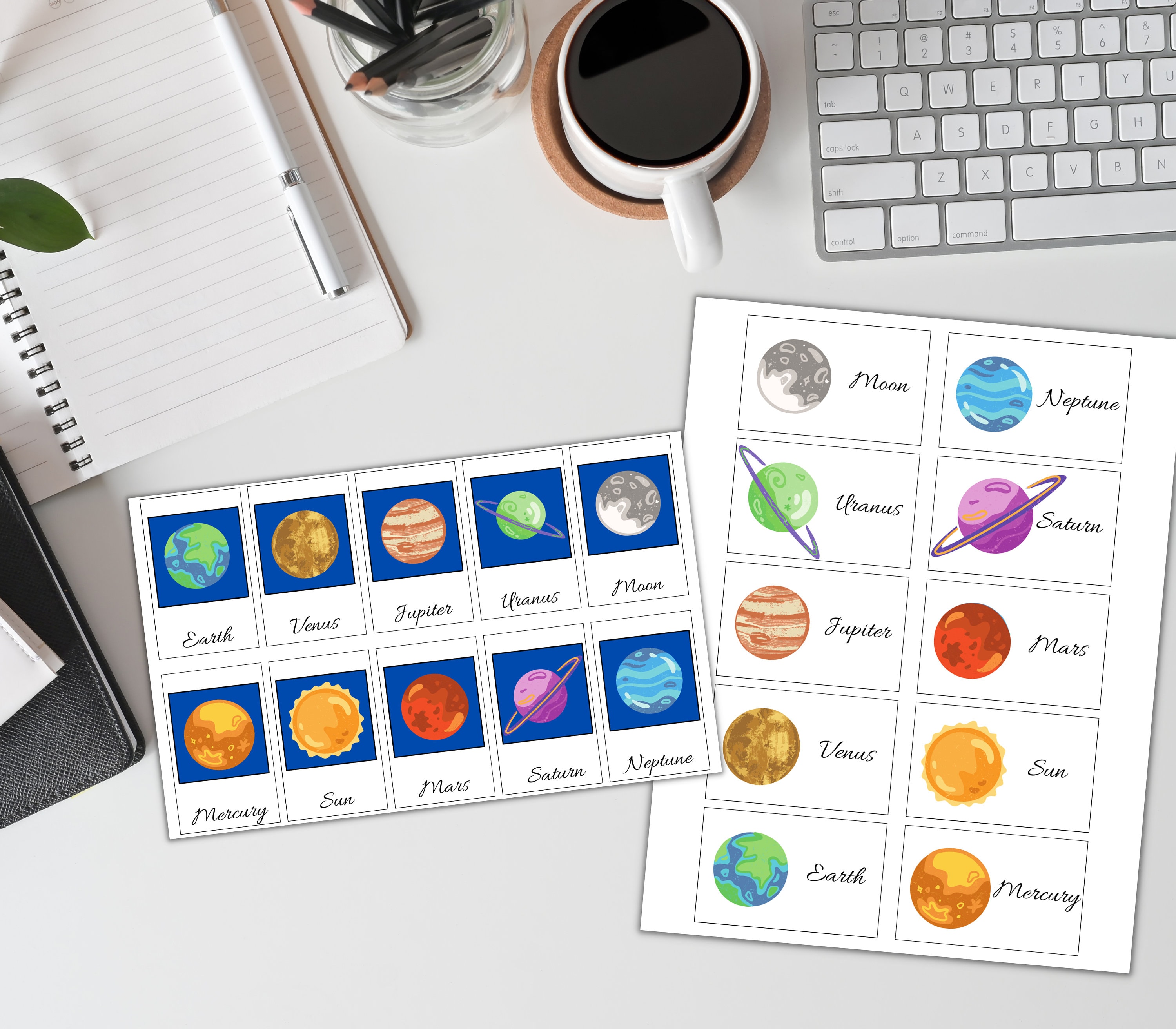 Printable Solar System Bundle Kids Activity Learning About - Etsy