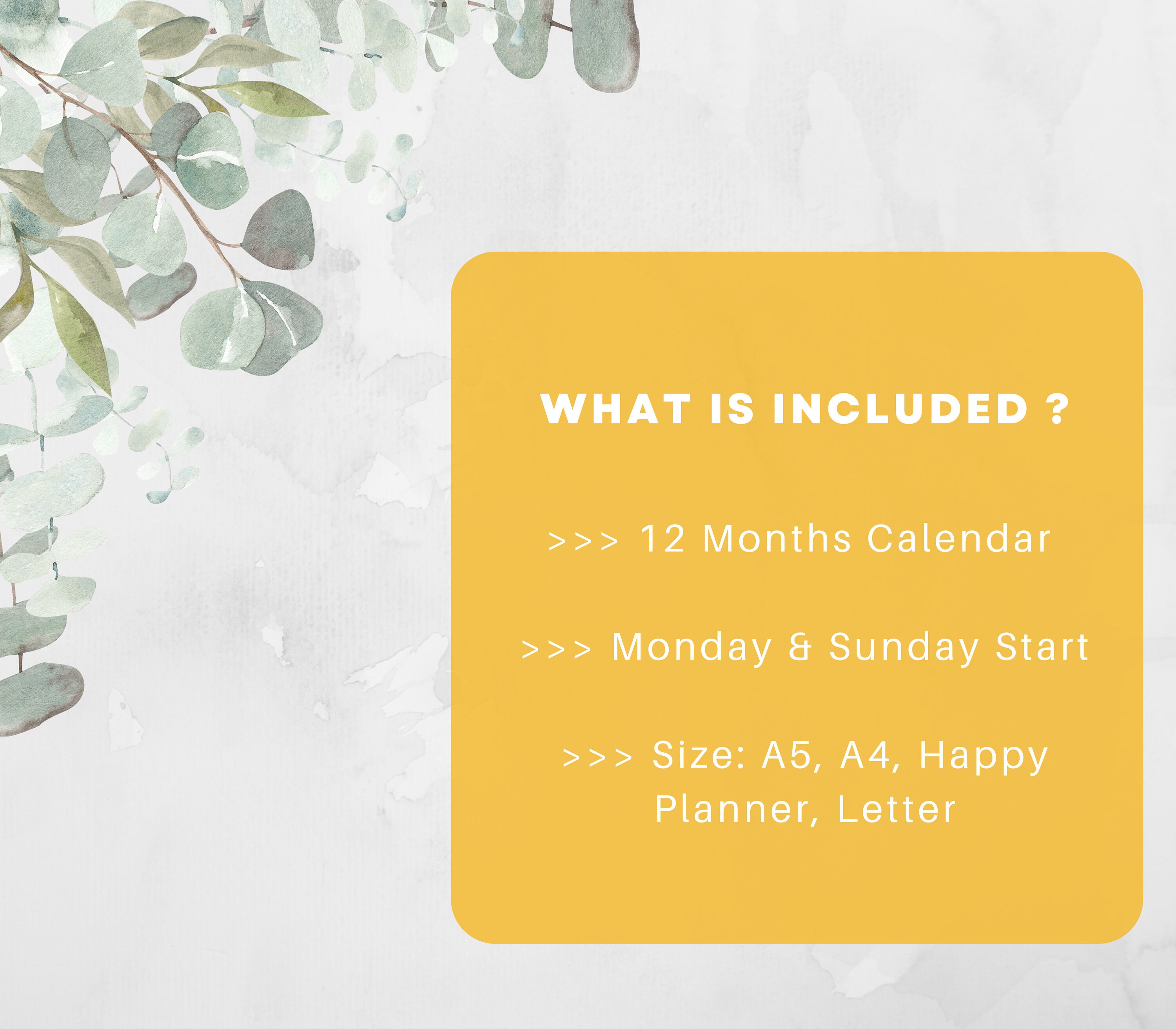 Printable 2024 Calendar Desk Branches Calendar Events - Etsy