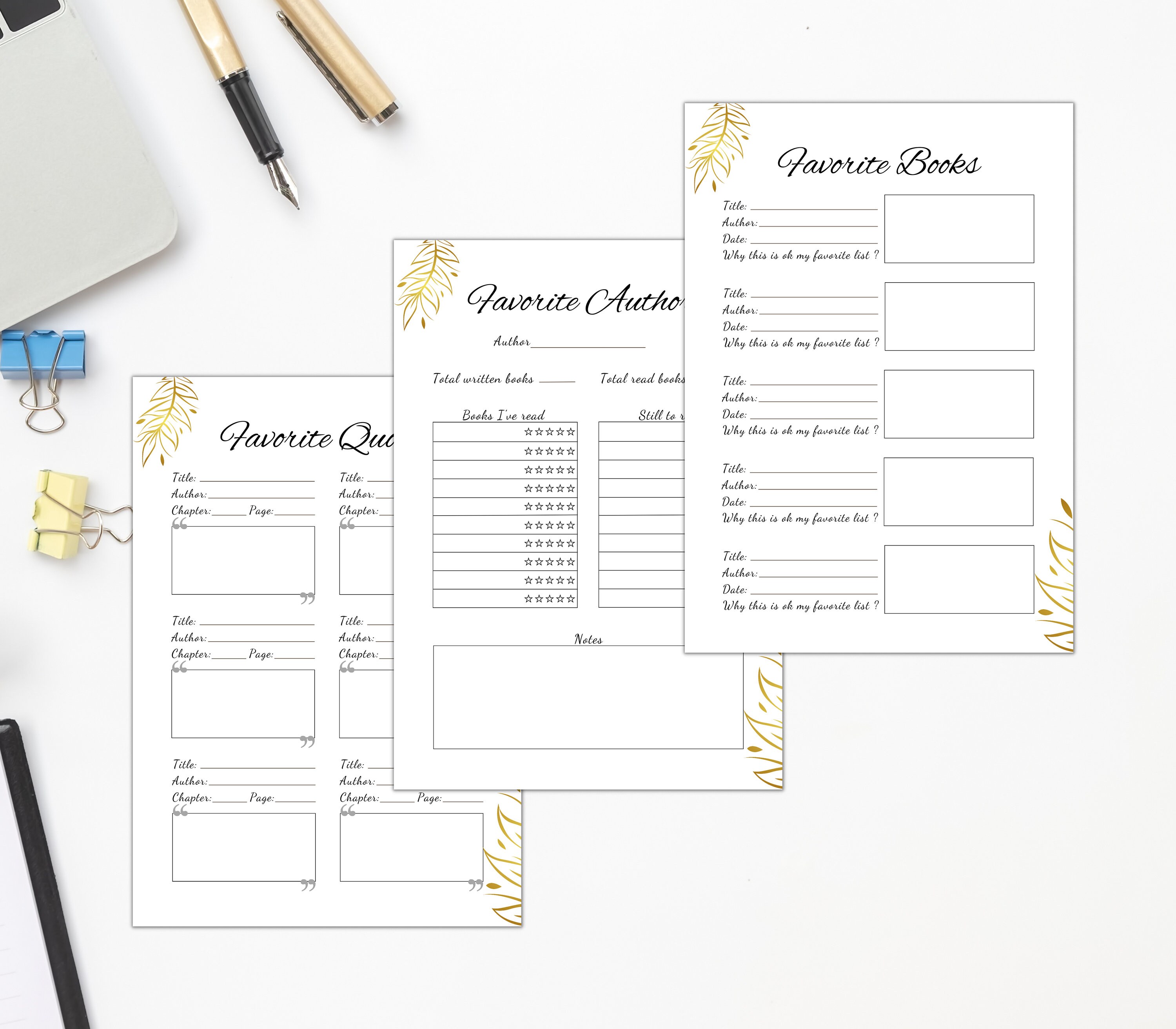 Printable Reading Planner, Book Planner Tracker, Printable Reading ...