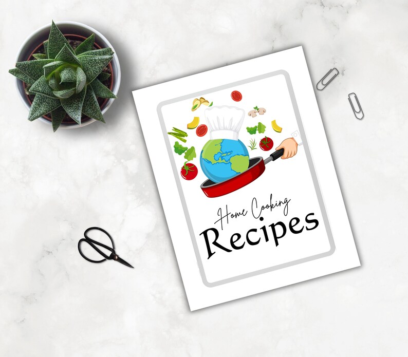 Printable Recipe Book Planner, Cookbook, Tab Dividers for Recipe ...