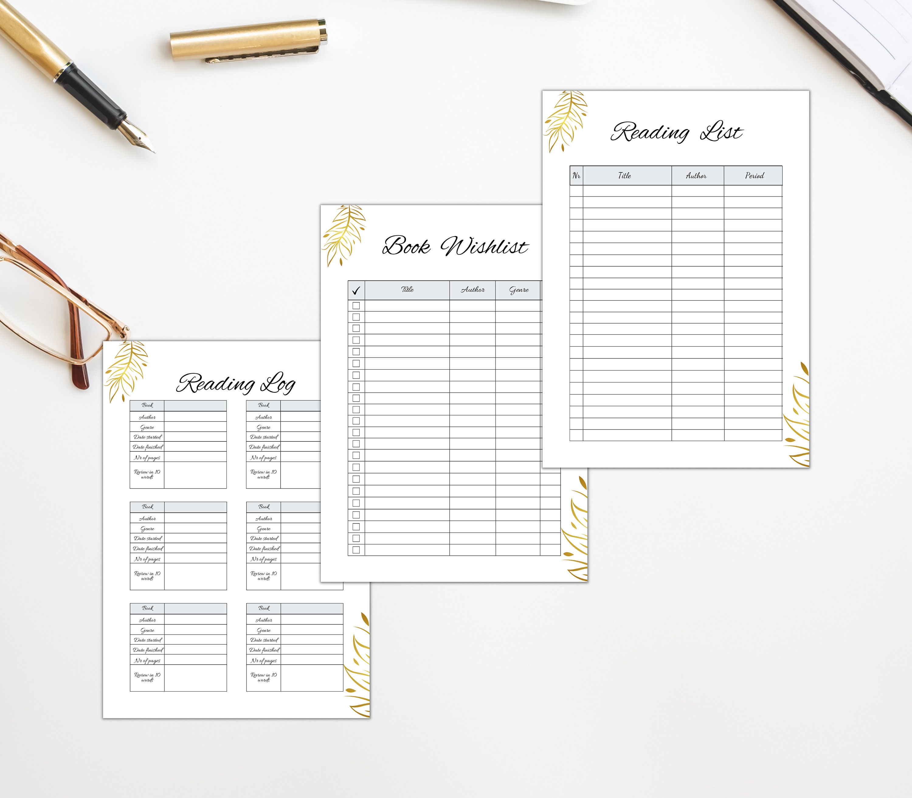 Printable Reading Planner, Book Planner Tracker, Printable Reading ...
