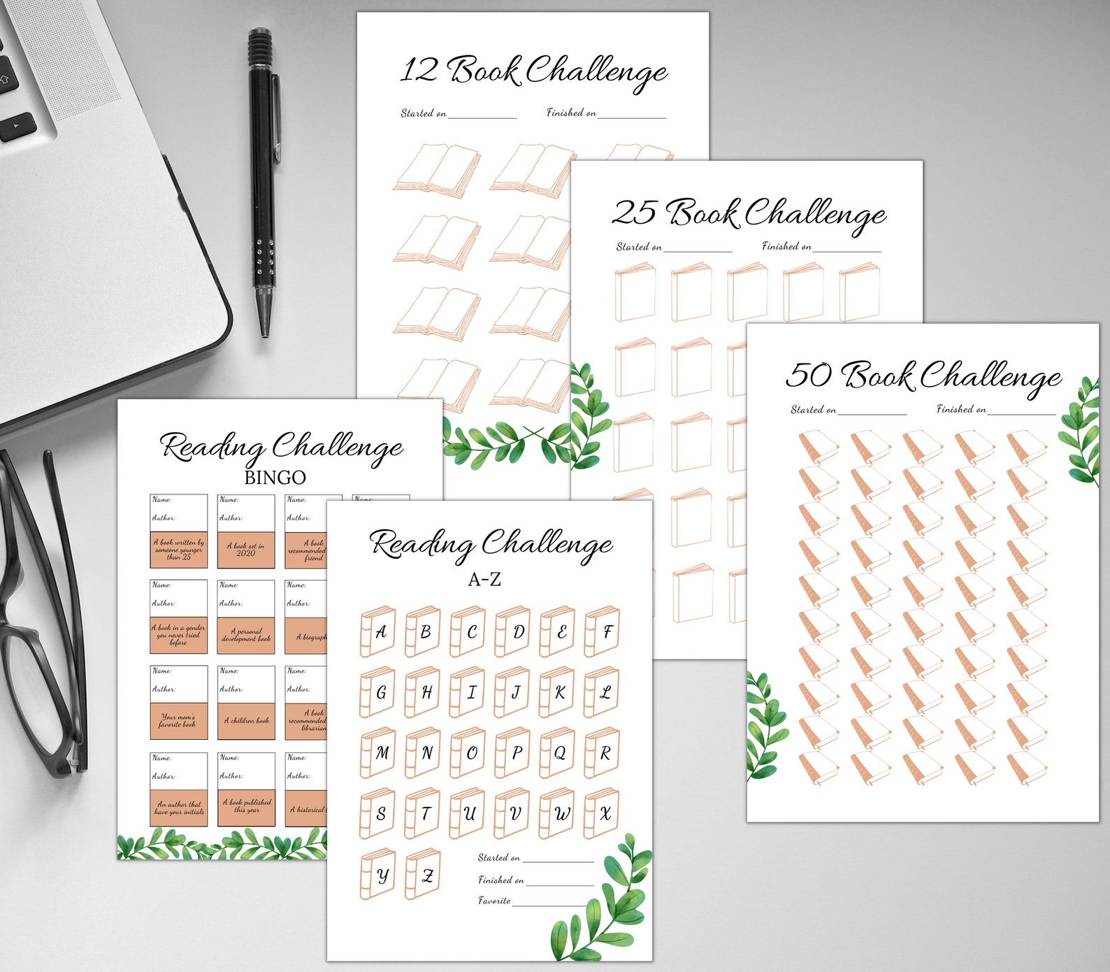 Printable Reading Planner Reading Book Tracker Printable - Etsy