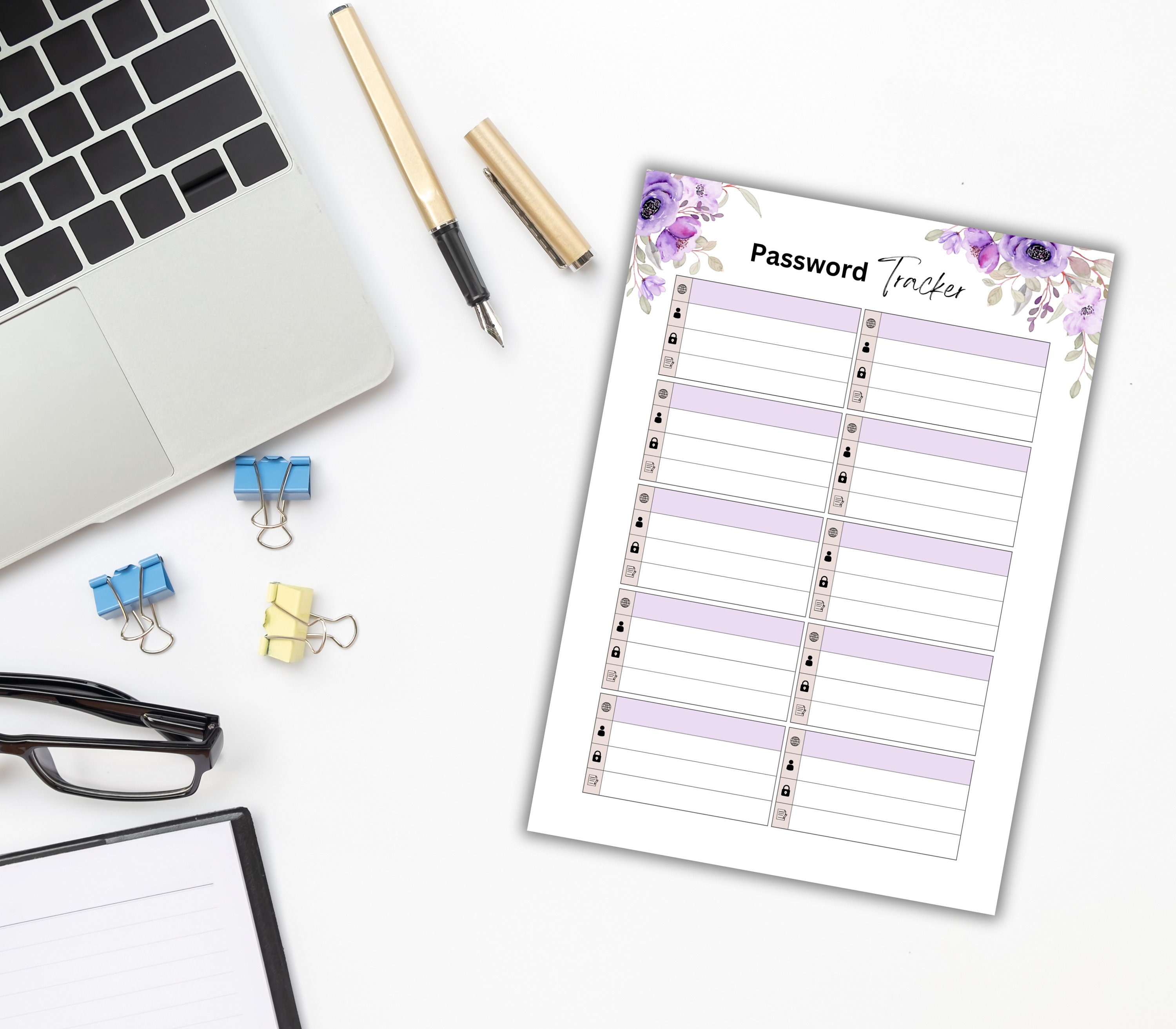 Printable Password Tracker, Password Log, Password Organizer, Planner ...