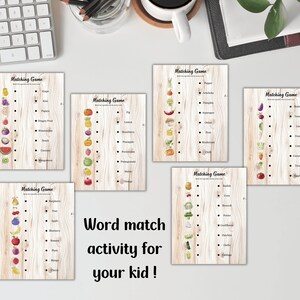 Printable Fruits & Vegetables Bundle, Kids Activity, Learning ...
