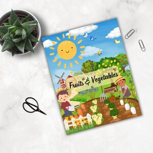 Printable Fruits & Vegetables Bundle, Kids Activity, Learning ...