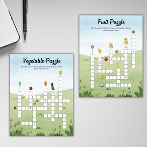 Printable Fruits & Vegetables Bundle, Kids Activity, Learning ...