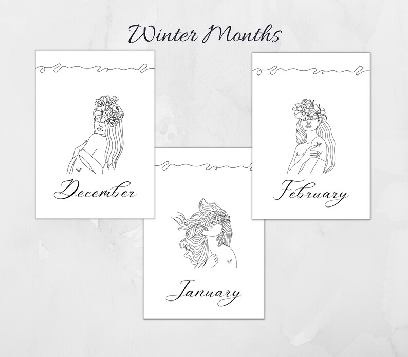 Printable Monthly Planner Covers, Monthly Dashboards, Monthly Inserts ...