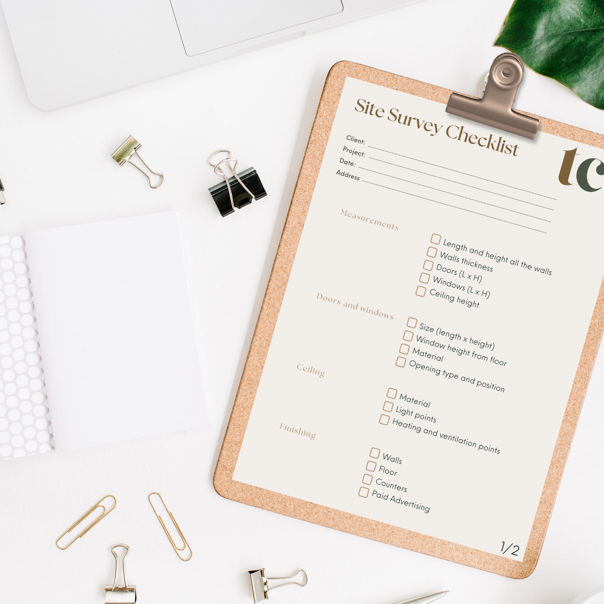 Editable Site Survey Template, Site Survey Checklist, Survey Checklist ...