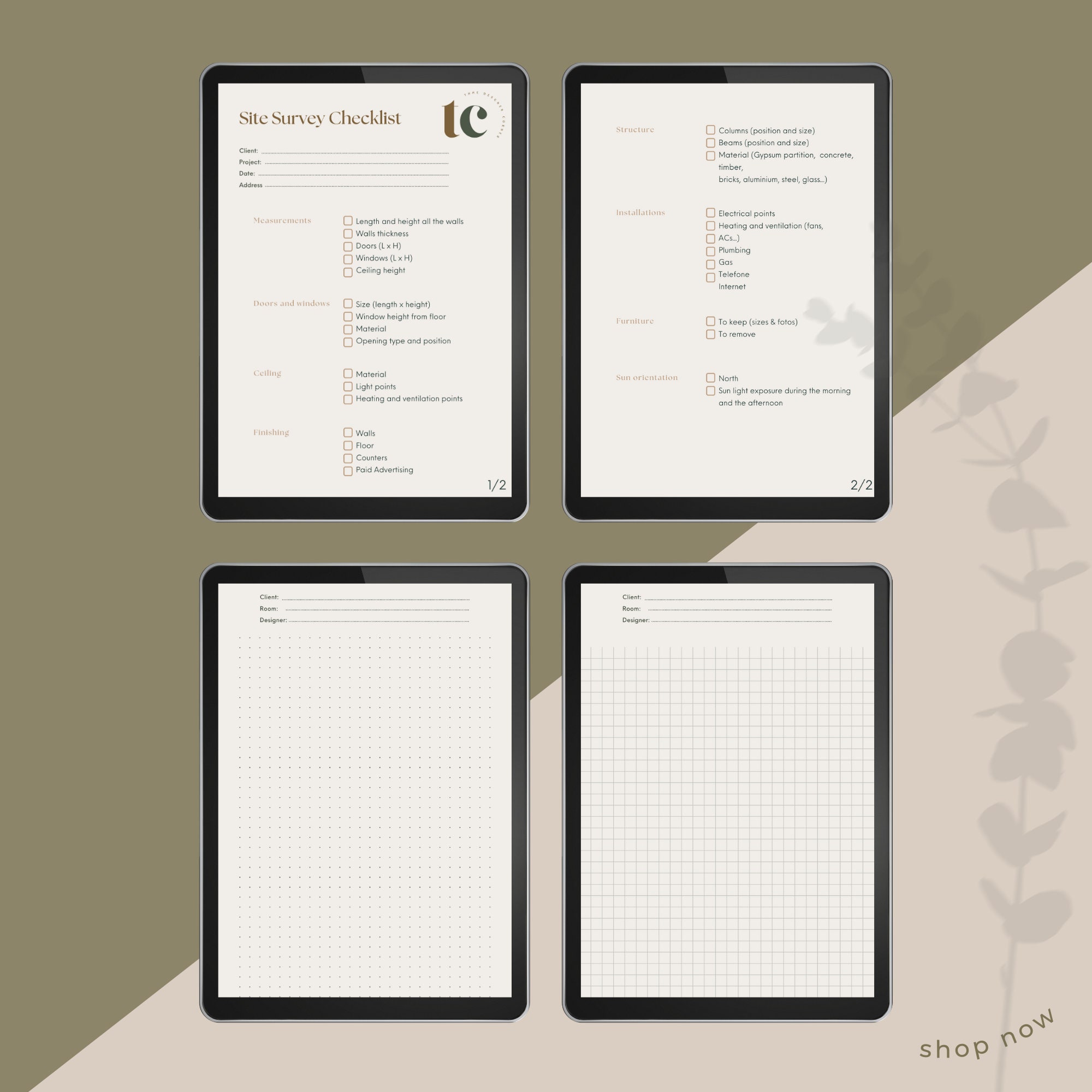 Editable Site Survey Template, Site Survey Checklist, Survey Checklist ...