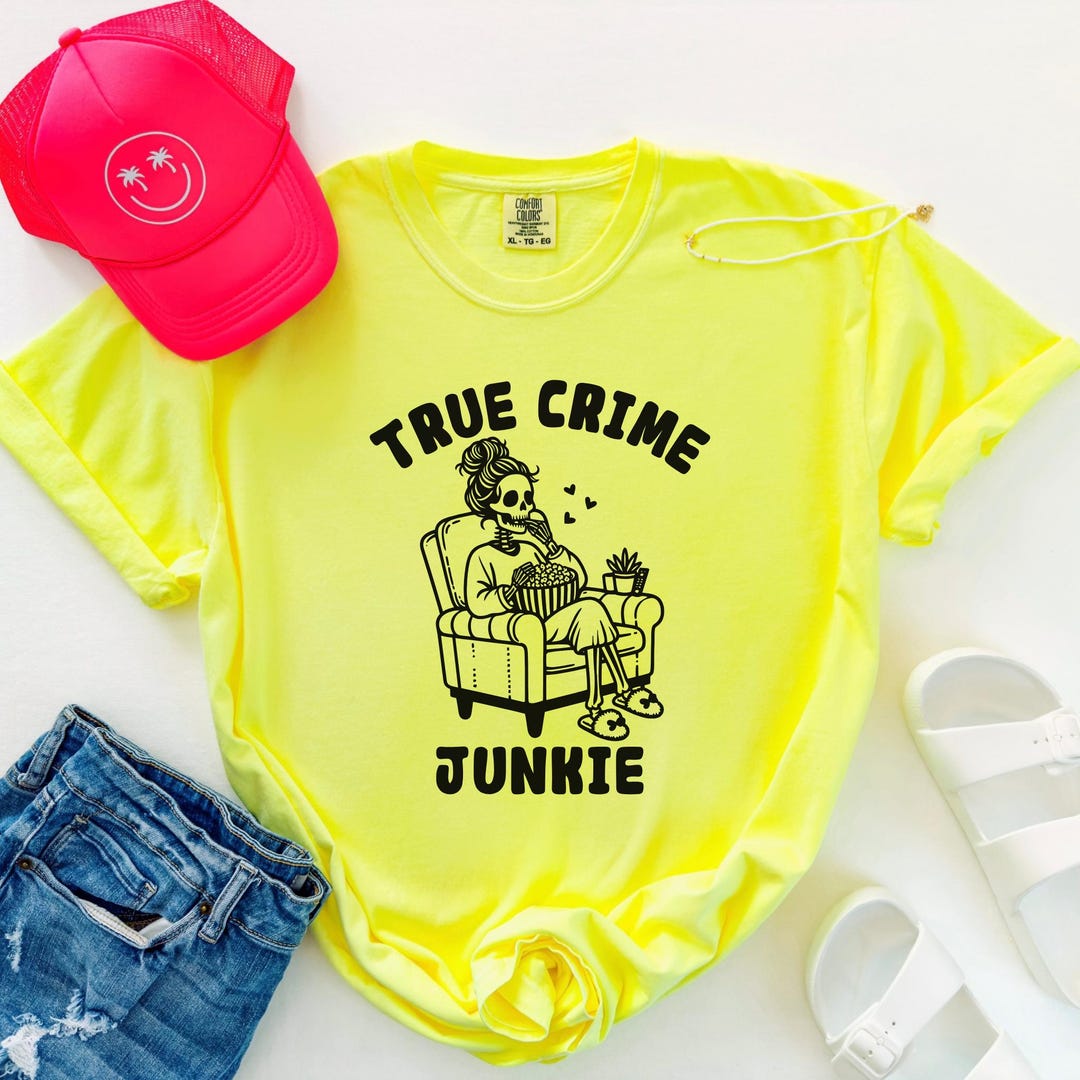 True Crime Junkie Shirt. True Crime Tee. Gift for True Crime Lovers ...