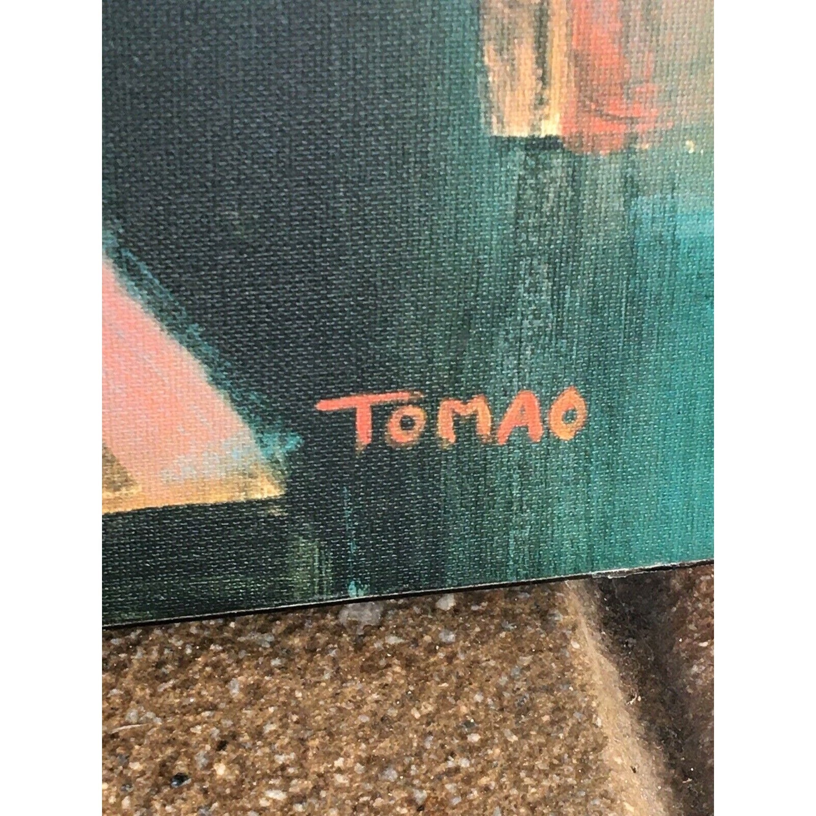 Vintage Tomao Signed Floral Painting Gallery Wrap Canvas, 23x 18 Good ...