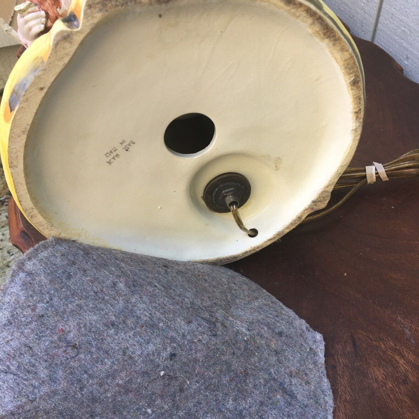 Vintage Hand Painted Italian Lamp Made in Italy 40 Tall - Etsy