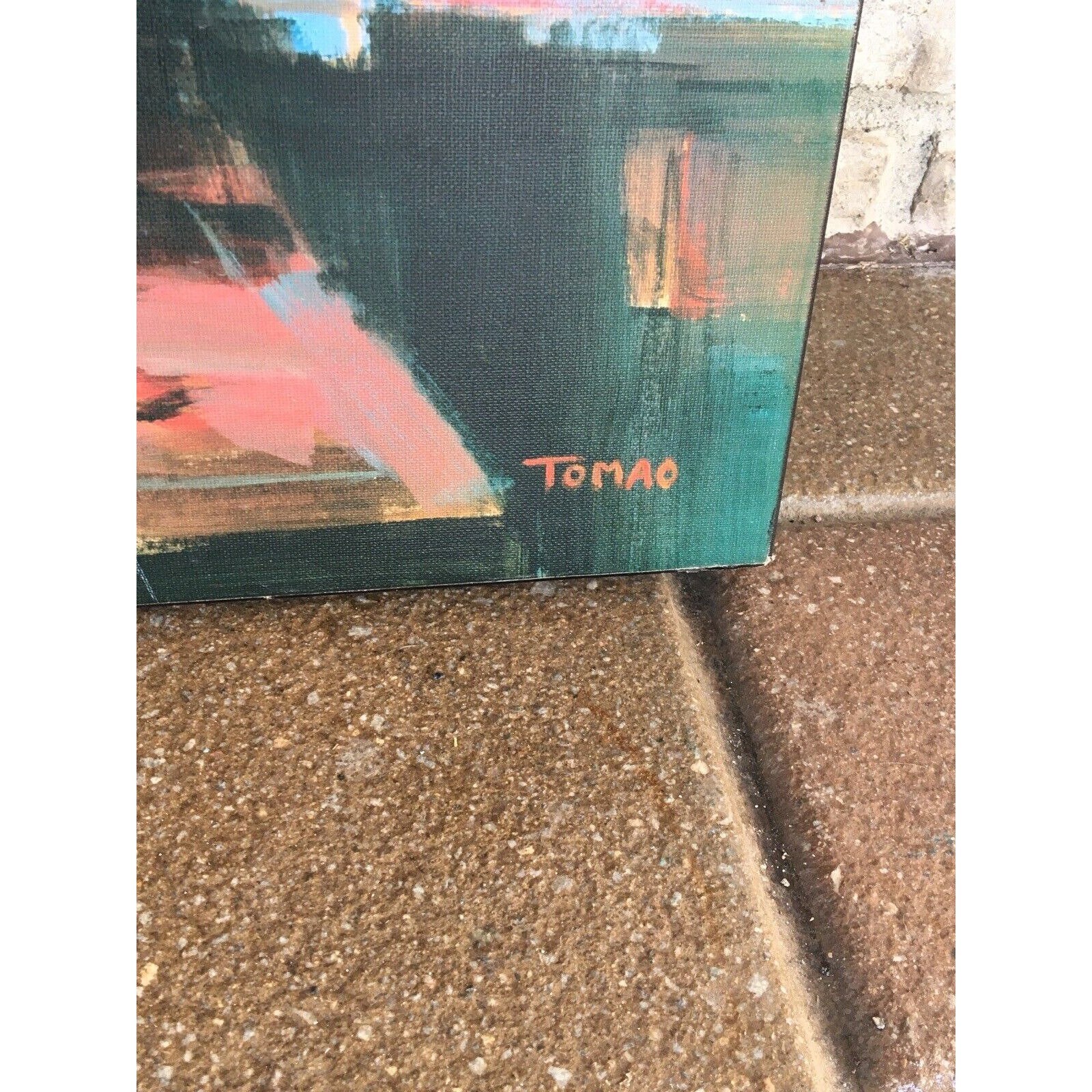 Vintage Tomao Signed Floral Painting Gallery Wrap Canvas, 23x 18 Good ...