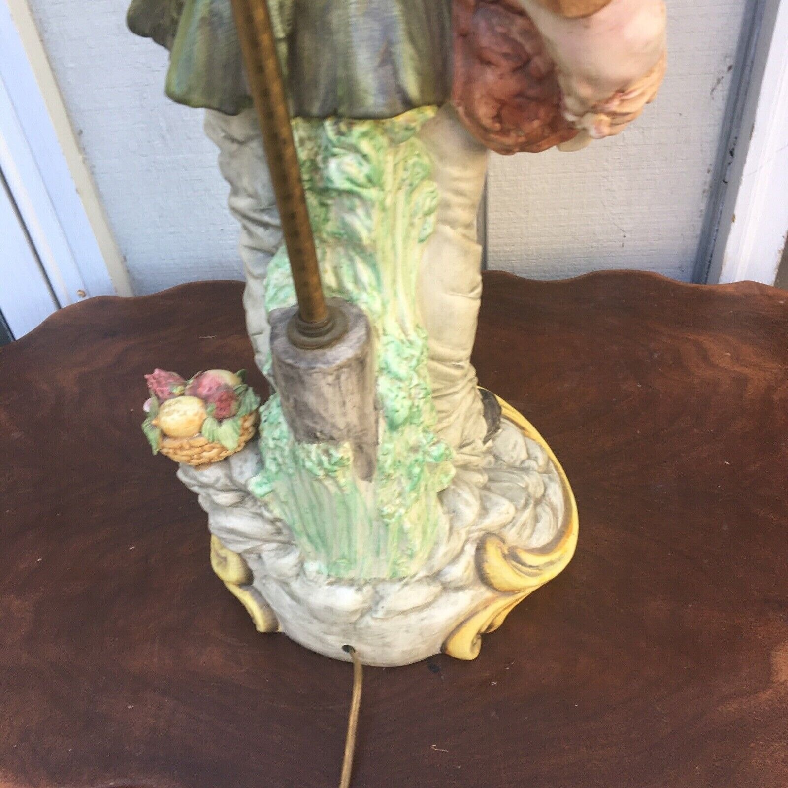 Vintage Hand Painted Italian Lamp Made in Italy 40 Tall - Etsy