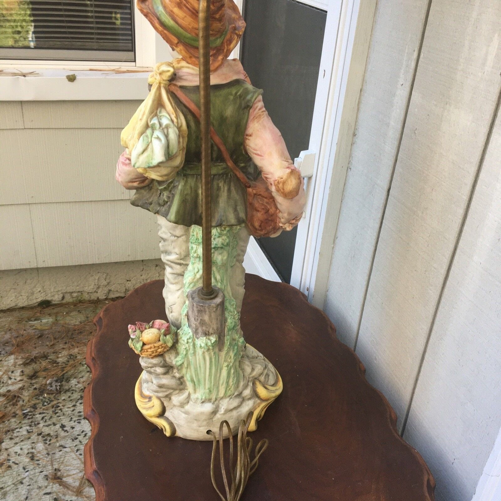 Vintage Hand Painted Italian Lamp Made in Italy 40 Tall - Etsy