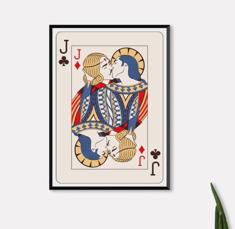 Luxury Poster, Poster Card, Poster Playing Card Queen Heart - Lucky You ...