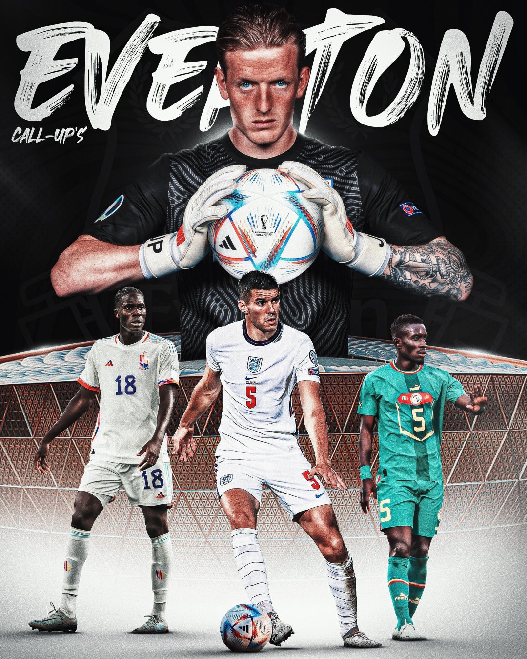 Everton World Cup Football Poster Print A4 - Etsy