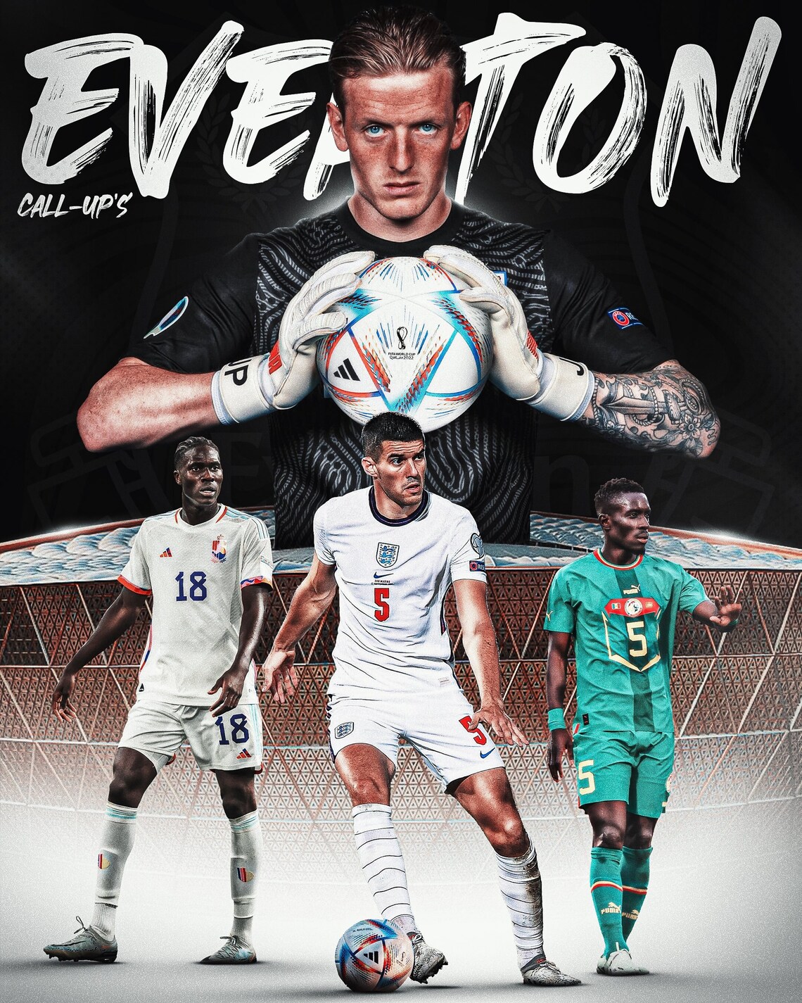 Everton World Cup Football Poster Print A4 - Etsy