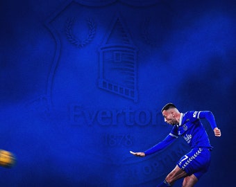 Amadou Onana Everton Football Poster Print A4 - Etsy
