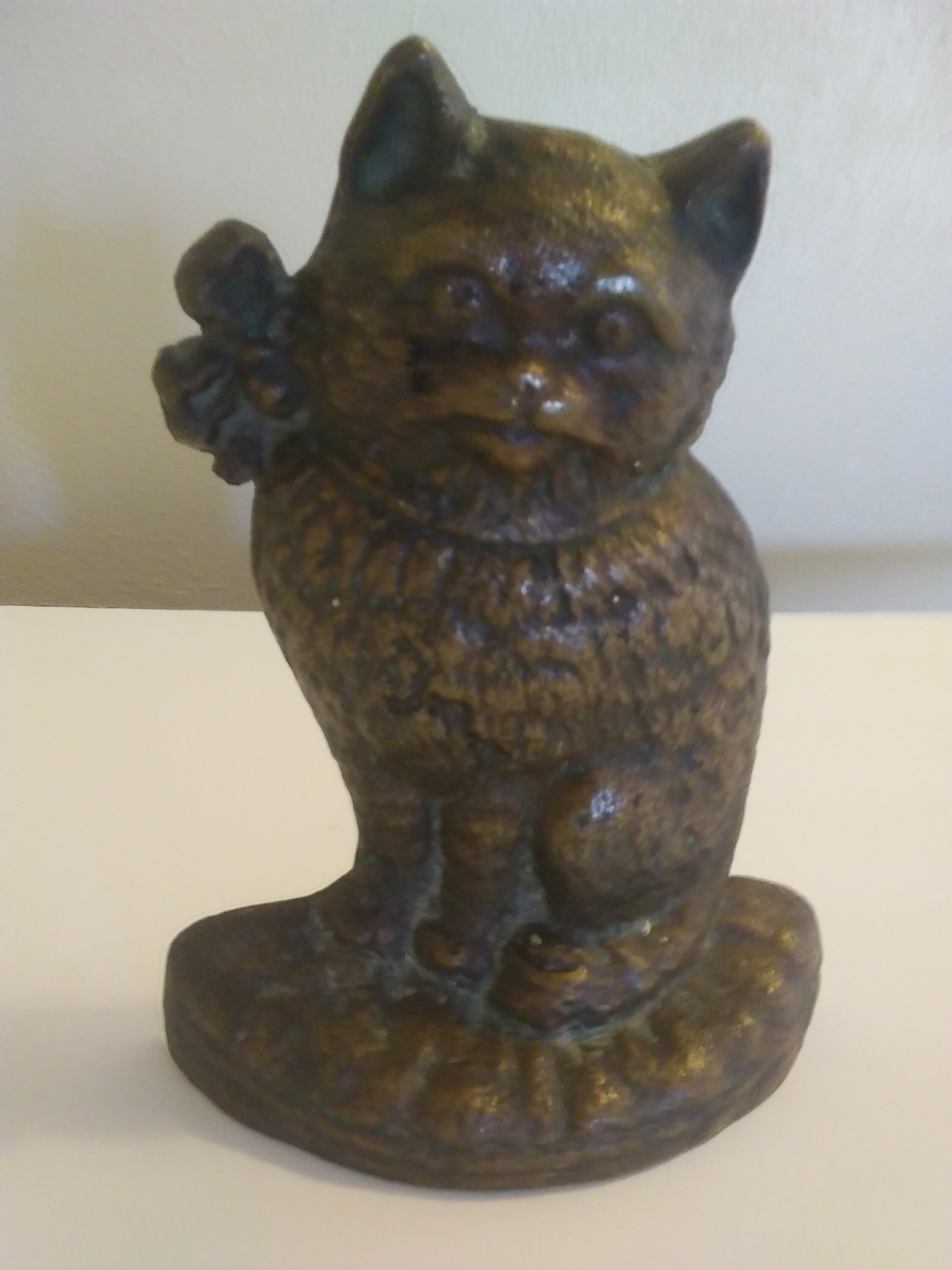 Bronze Cat Statue - Etsy