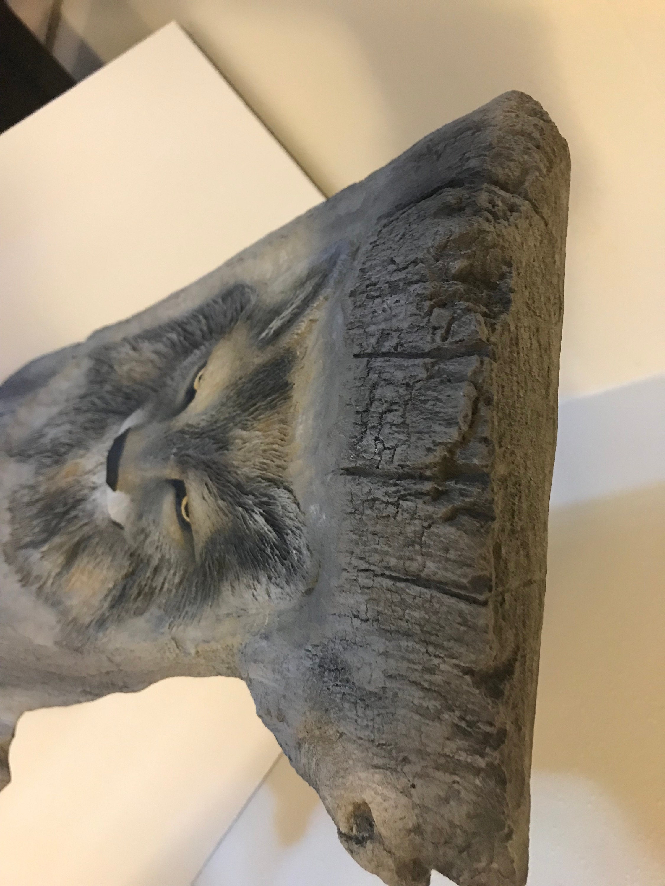 G Turner Carved Timber Wolf - Etsy