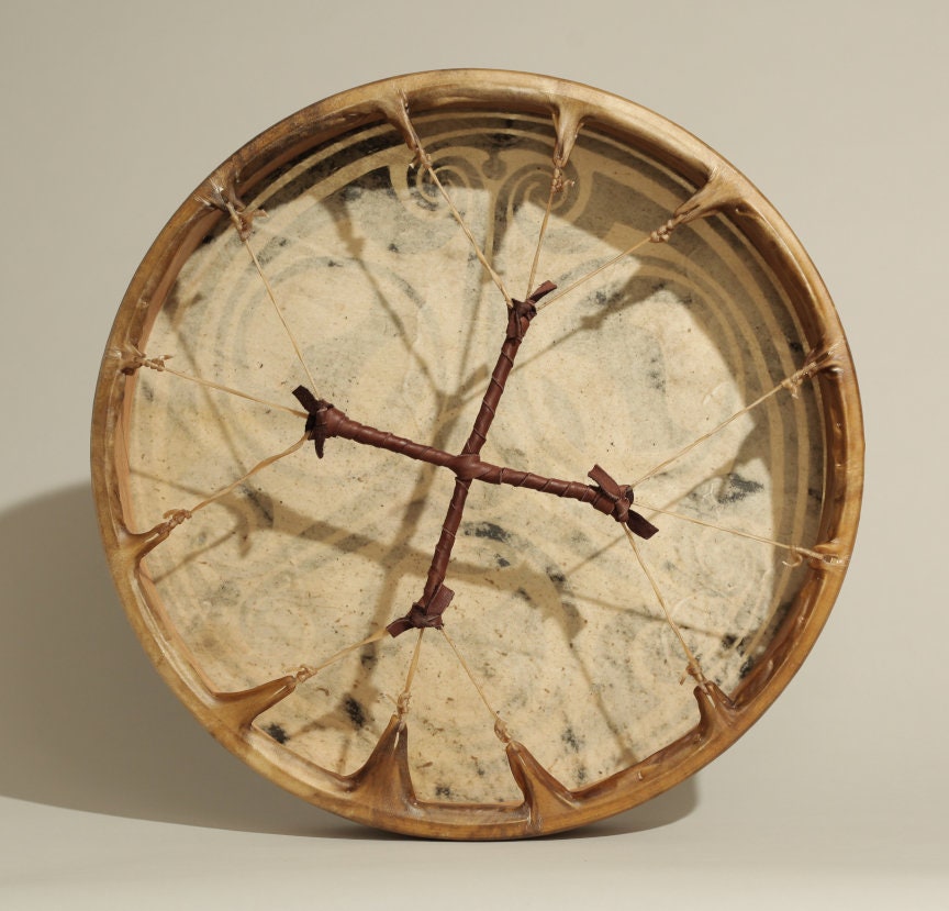 18 Elk Hide Drum Painted W/ Celtic Design donore Ireland - Etsy